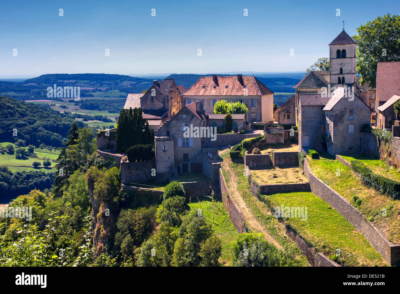 Château-chalon, described as one of the most beautiful towns in France ...