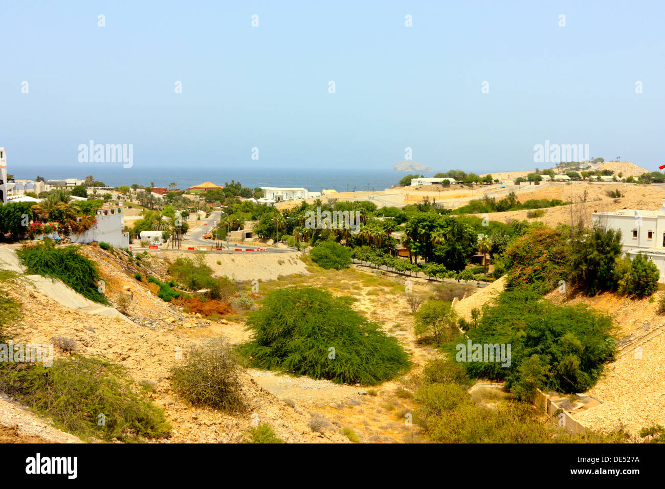 A Wadi approaching the Indian Ocean, Muscat, Oman Stock Photo - Alamy