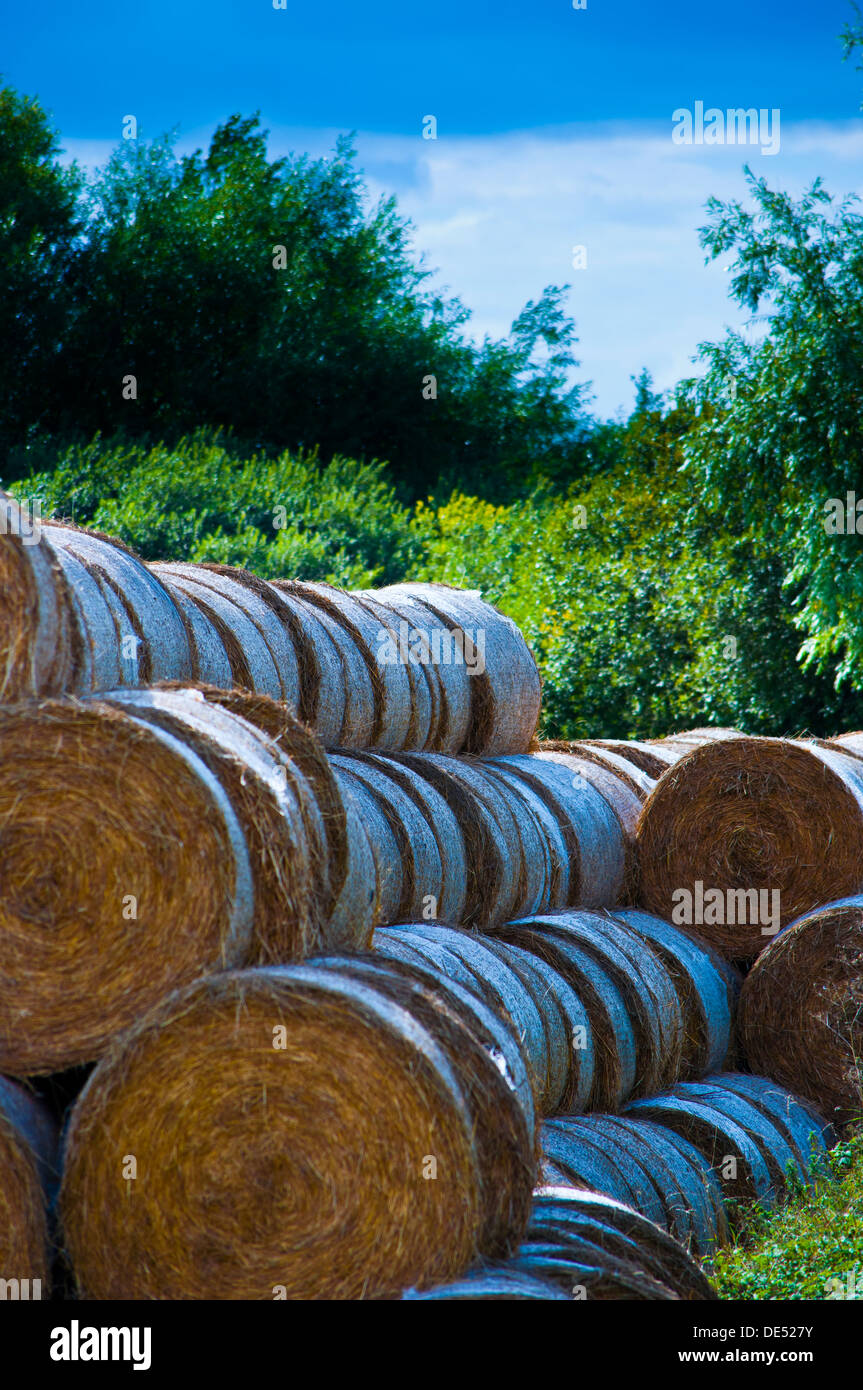 Field straw stack hi-res stock photography and images - Alamy