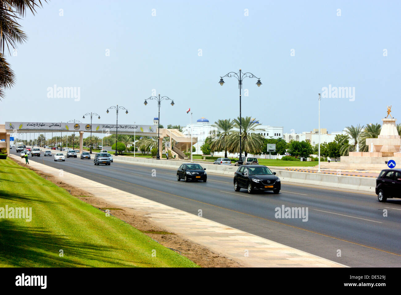 Sultan Qaboos Road, Main Highway through Muscat, Oman Stock Photo - Alamy