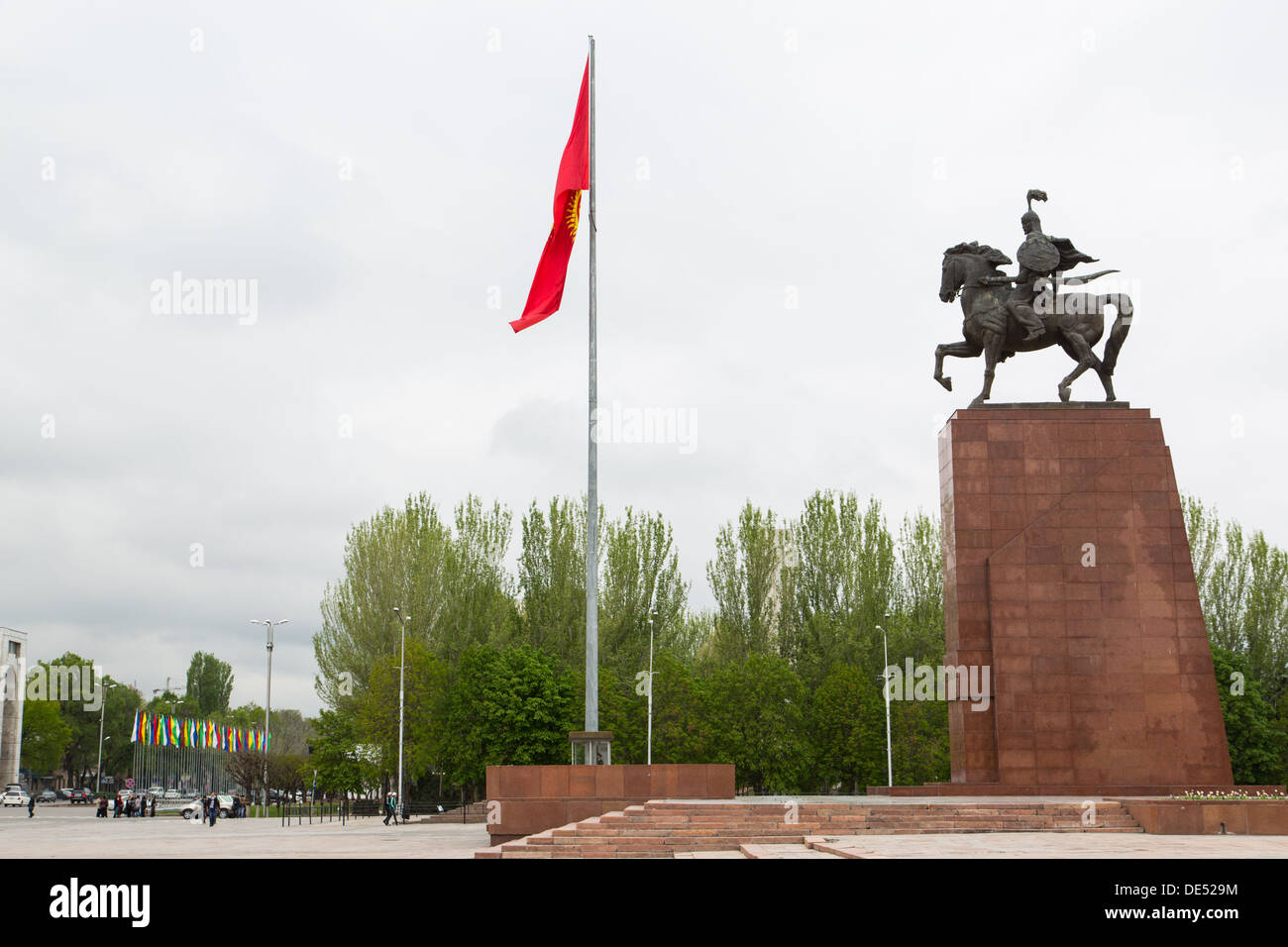 Manas Statue Epic Kyrgyz Hero Stock Photo - Alamy