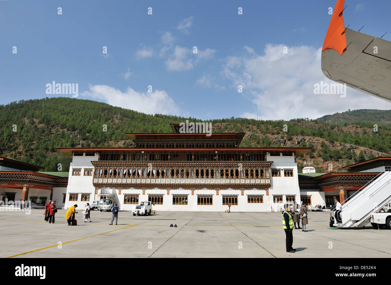 Airport terminal building, Paro, Bhutan Stock Photo - Alamy