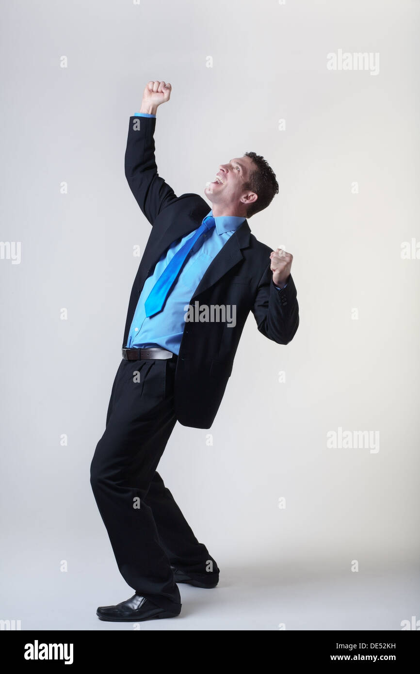Overjoyed businesspeople hi-res stock photography and images - Alamy