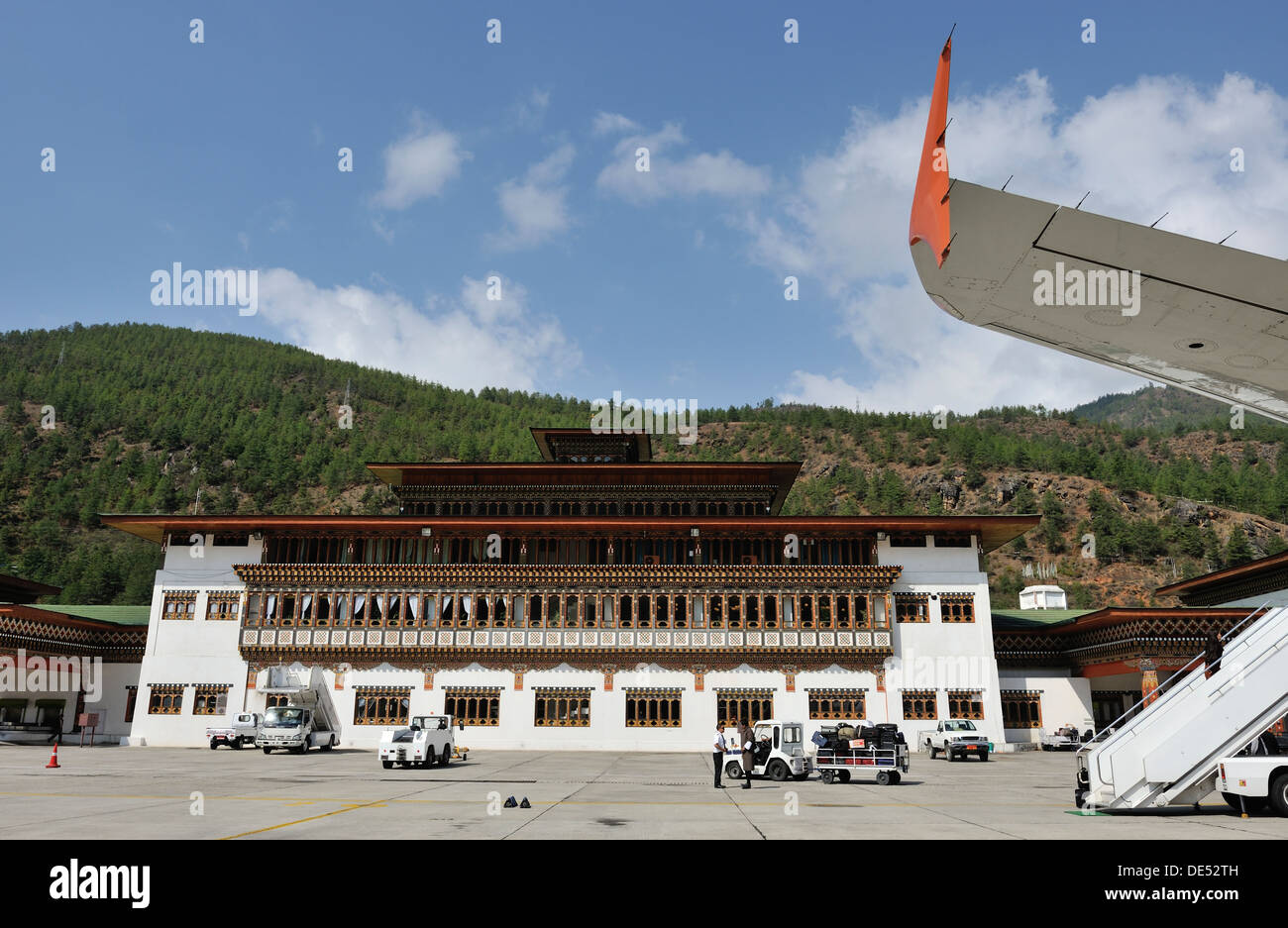 Airport terminal building, Paro, Bhutan Stock Photo - Alamy