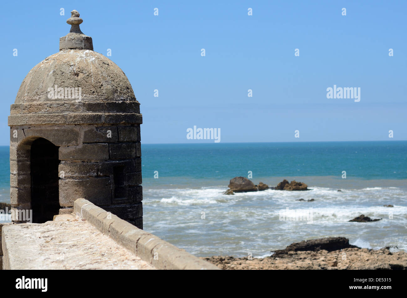 Essaouira Ramparts turret Morocco Africa Stock Photo - Alamy