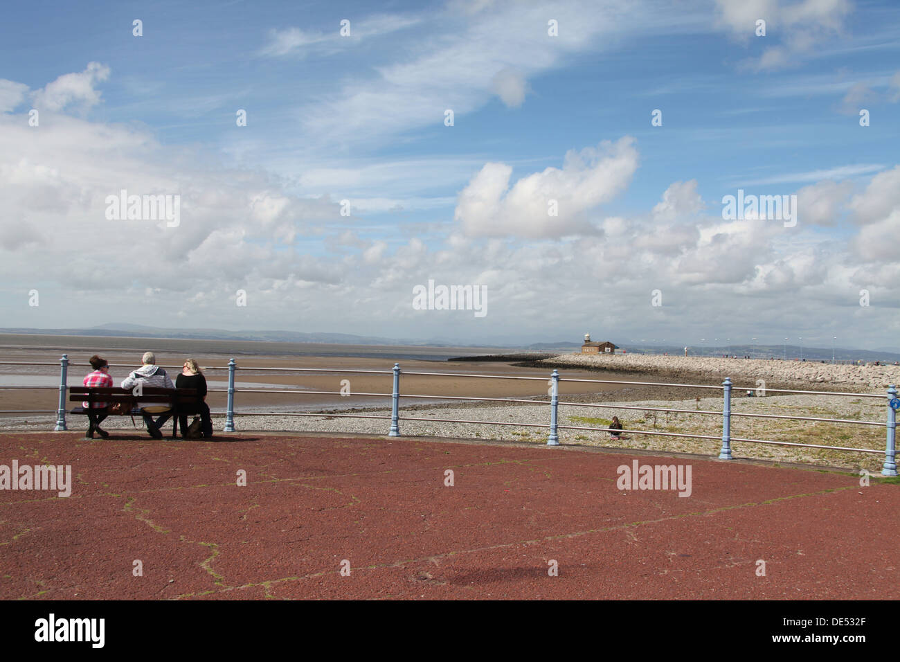 Morecambe Sea Front and Stone Jetty Stock Photo - Alamy