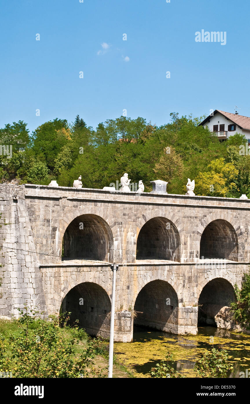 18th century Napoleonic Bridge, Central Croatia Stock Photo - Alamy