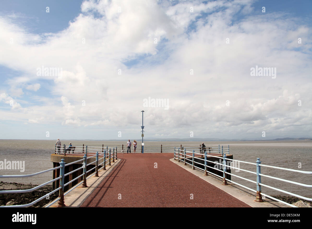 Morecambe Sea Front and Stone Jetty Stock Photo - Alamy
