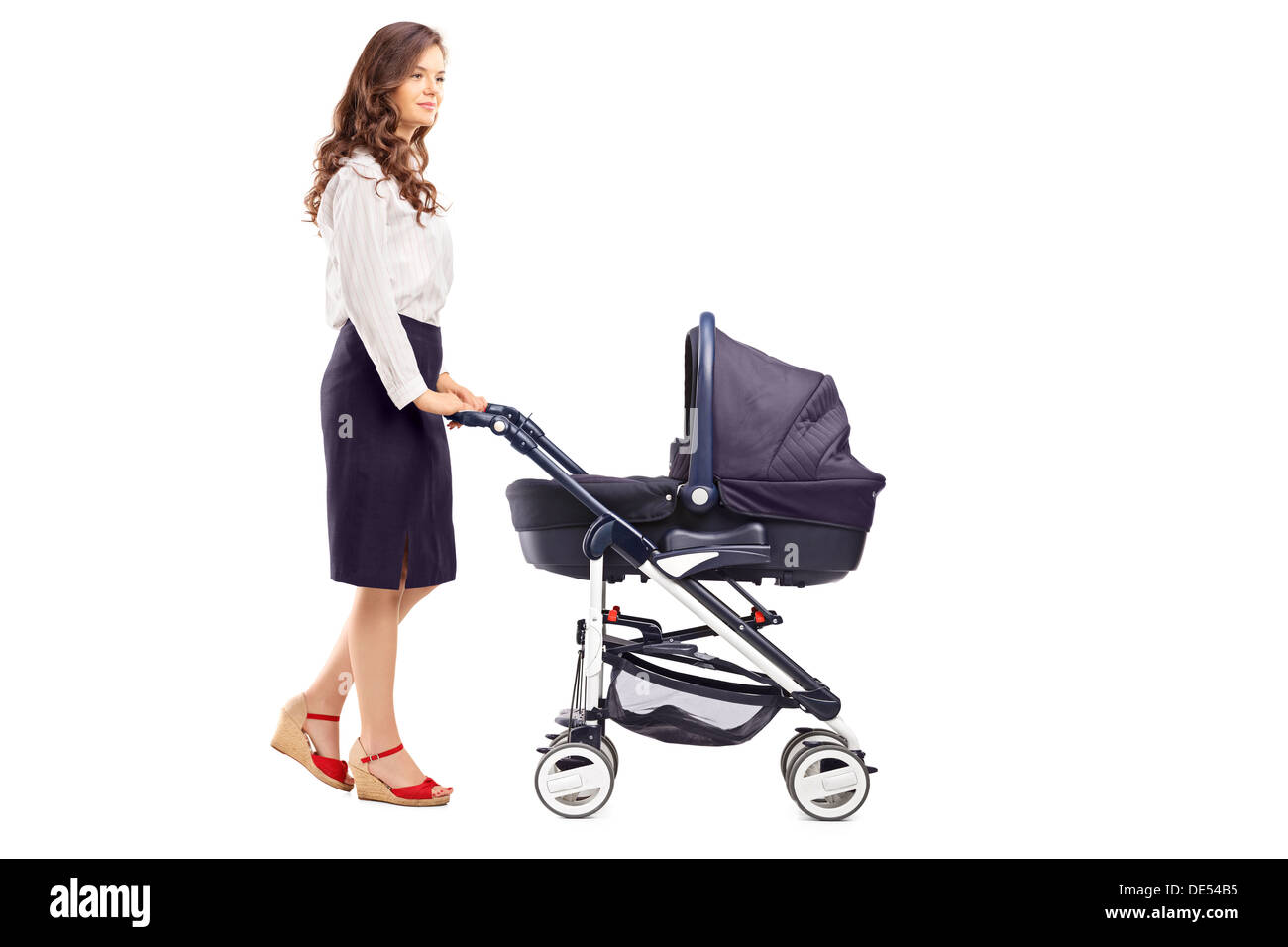 Pushing toddler Cut Out Stock Images & Pictures - Alamy