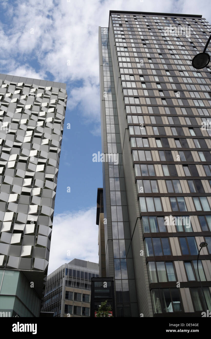 The City Lofts tower and the Charles street "Cheese grater" car park in ...