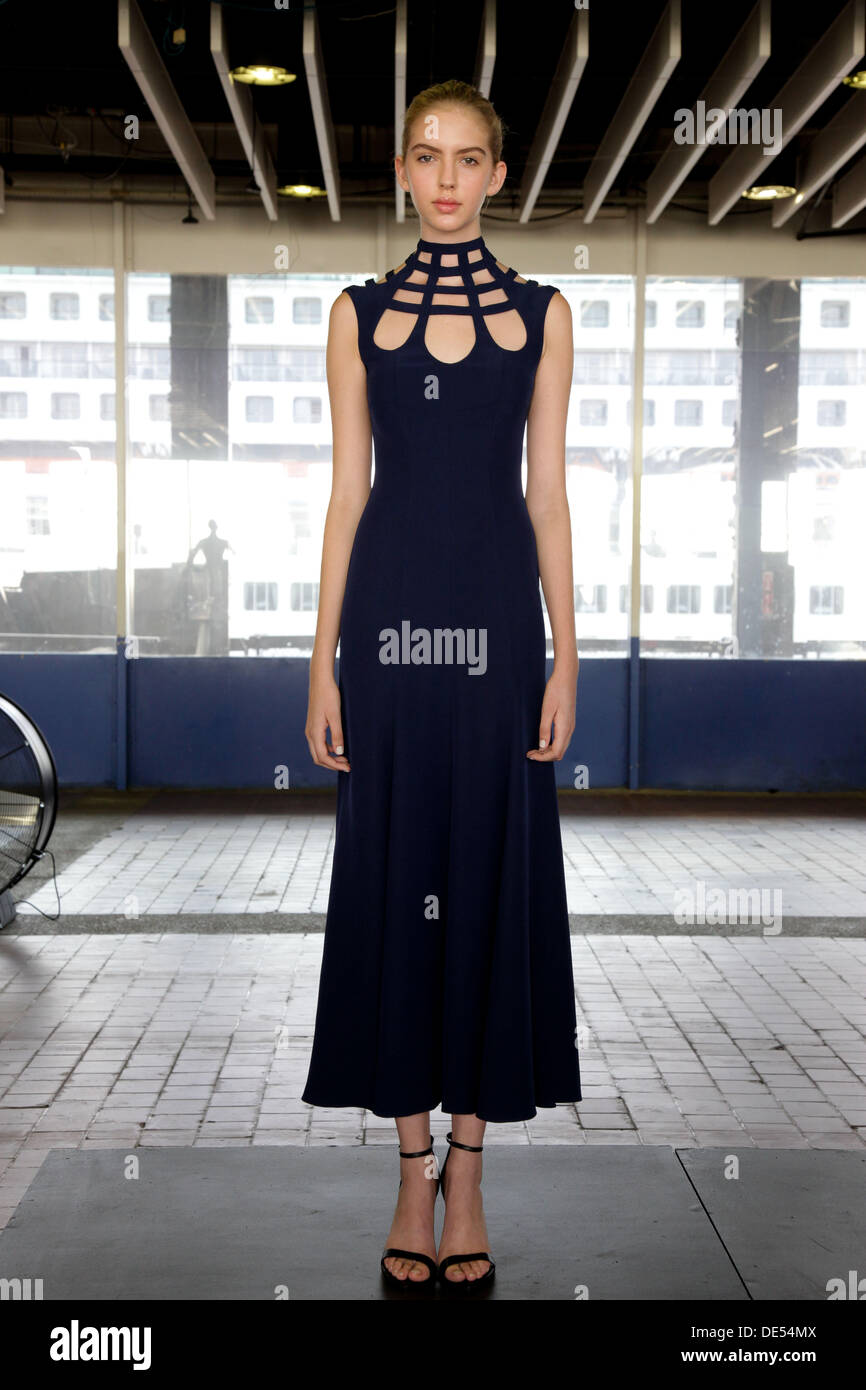 New York, New York, USA. 10th Sep, 2013. A model on the runway wearing ...
