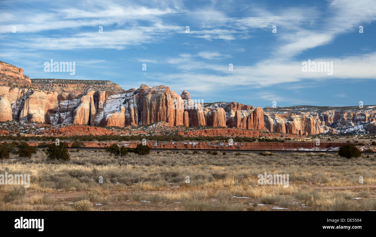 These dramatic features in the Navajo nation are visible from ...