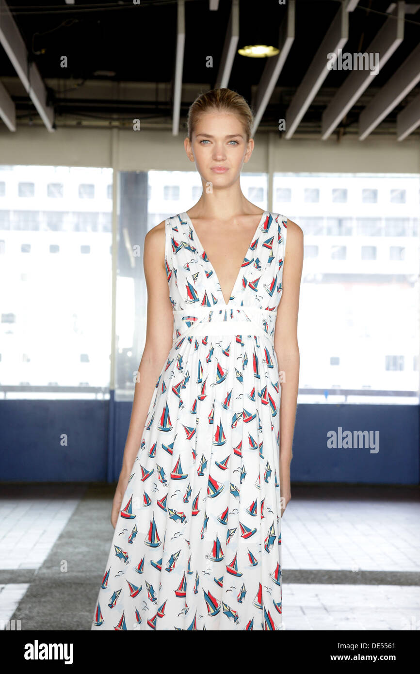 New York, New York, USA. 10th Sep, 2013. Model on the runway wearing ...