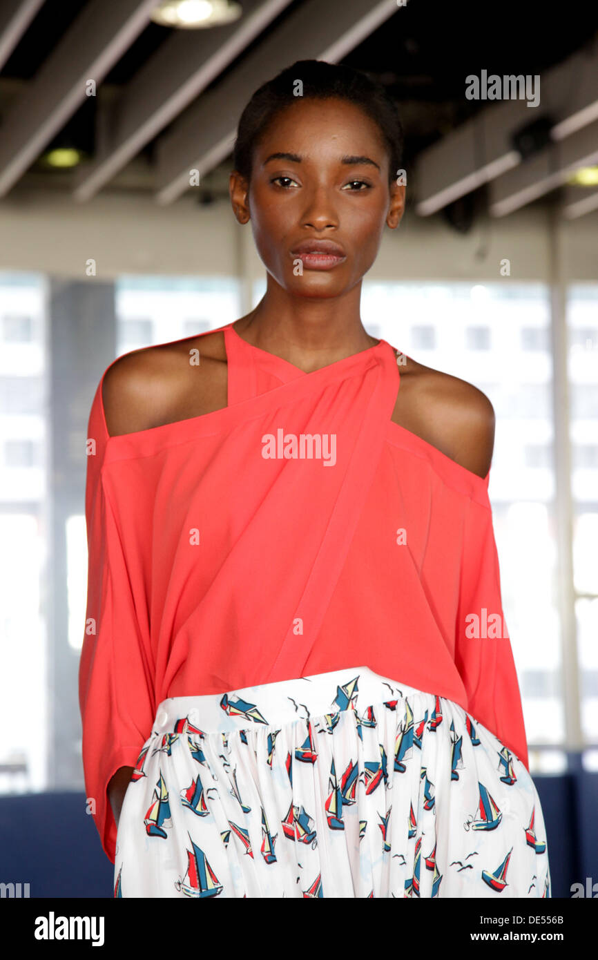 New York, New York, USA. 10th Sep, 2013. Model on the runway wearing ...