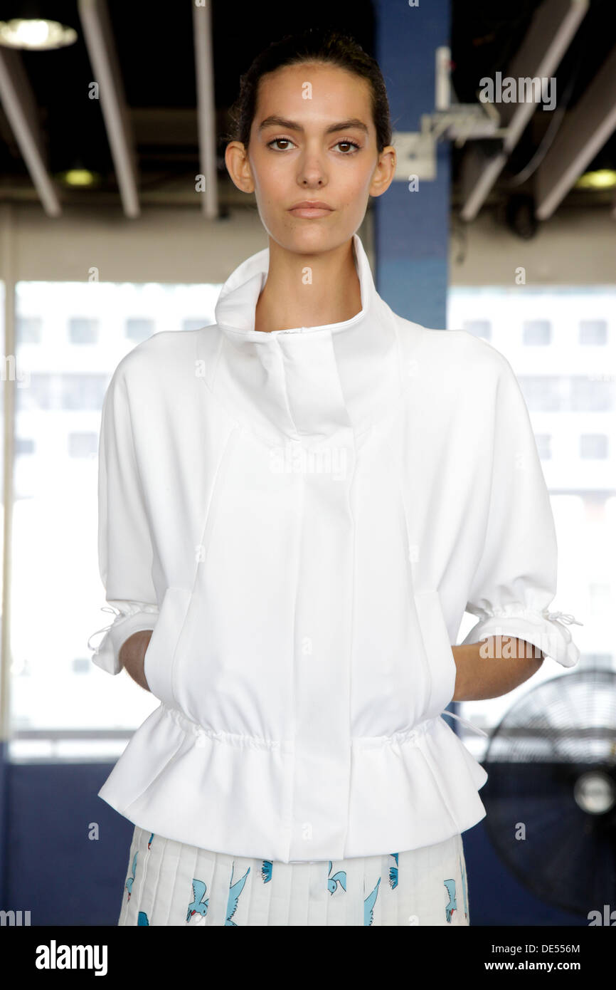 New York, New York, USA. 10th Sep, 2013. Model on the runway wearing ...