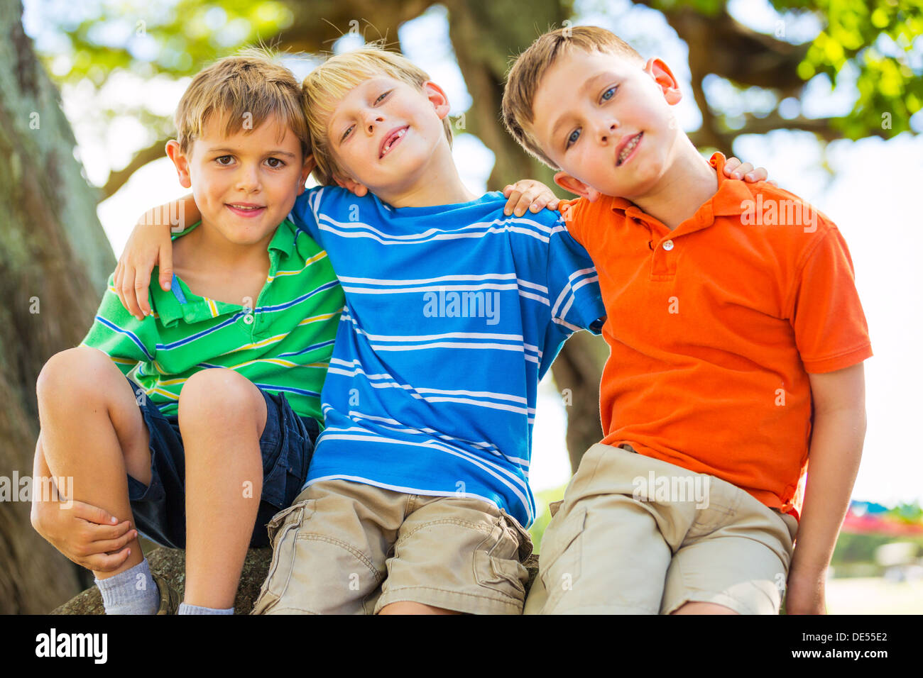 Best Friends, Happy Kids, Friendship Concept Stock Photo - Alamy