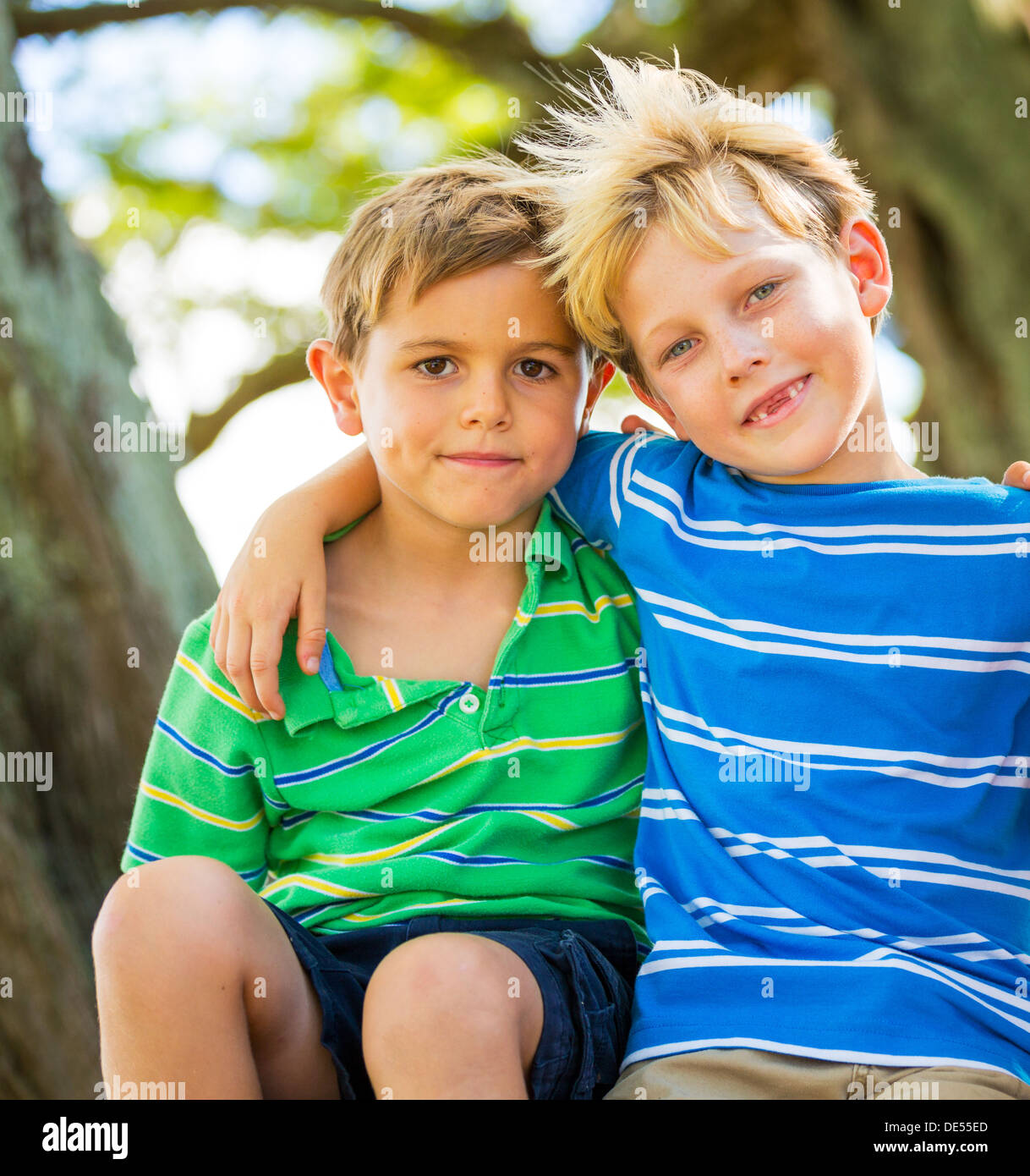 Best Friends, Happy Kids, Friendship Concept Stock Photo - Alamy