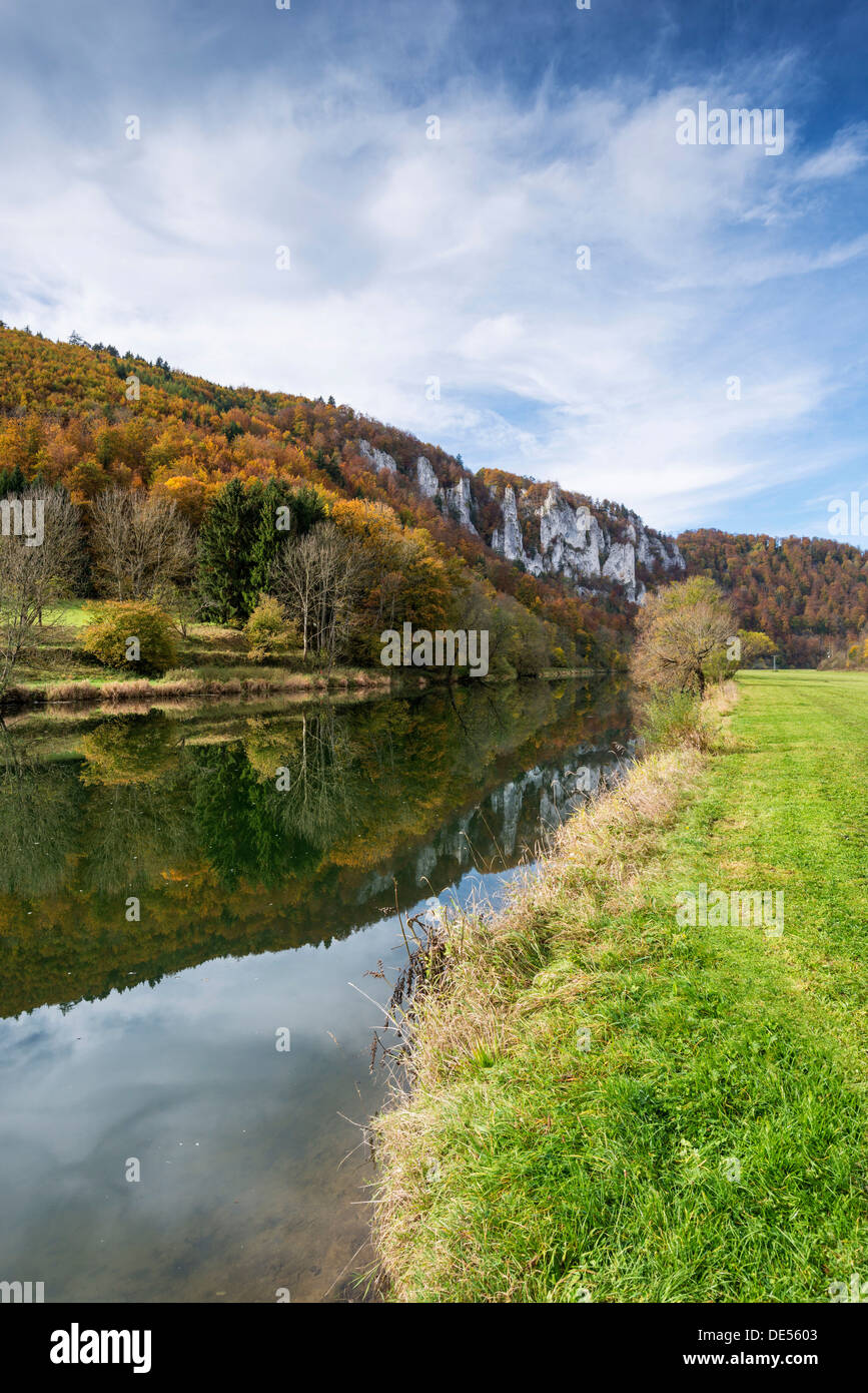 Autumn in the Upper Danube Nature Park, Baden-Wuerttemberg Stock Photo ...