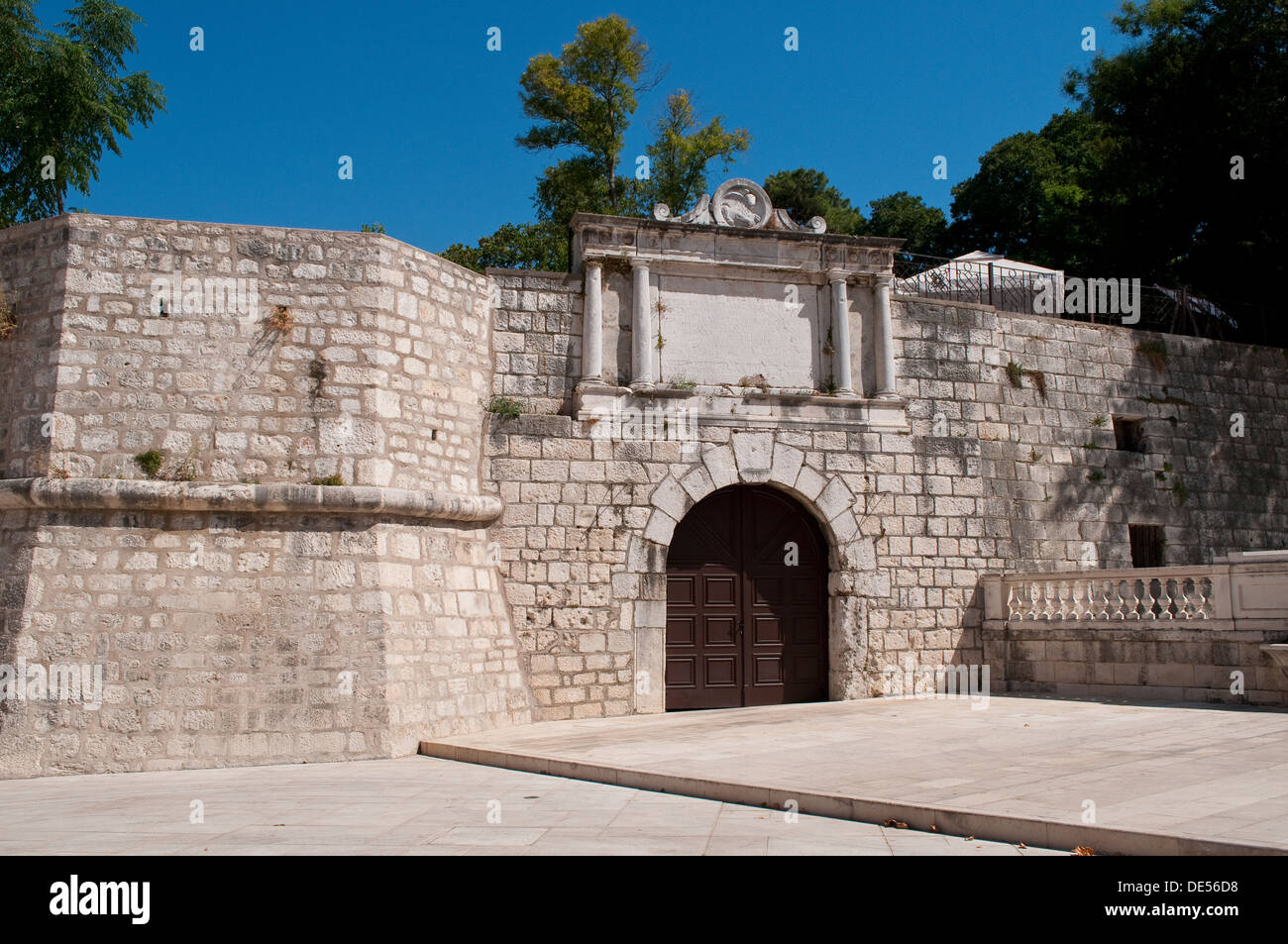 City Walls at Petar Zoranic Square, Zadar, Croatia Stock Photo - Alamy