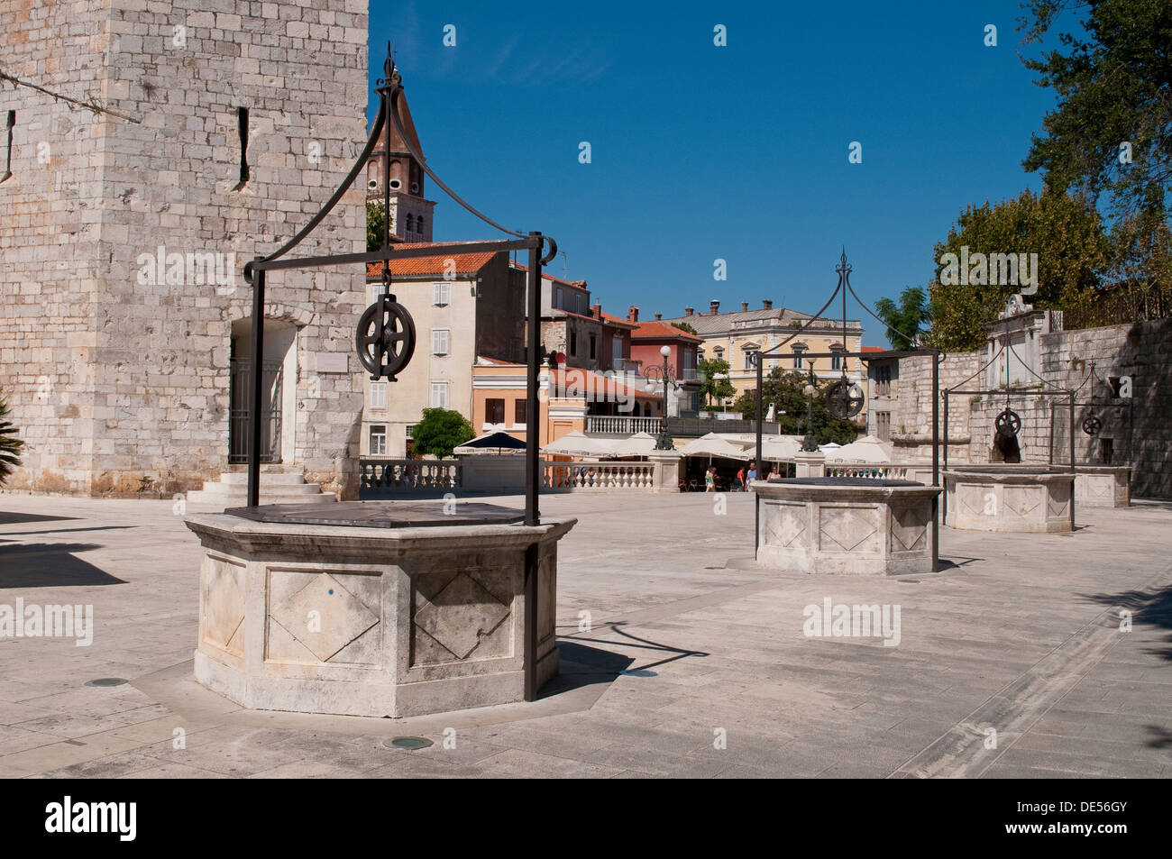 Five Wells Square, Zadar, Croatia Stock Photo - Alamy