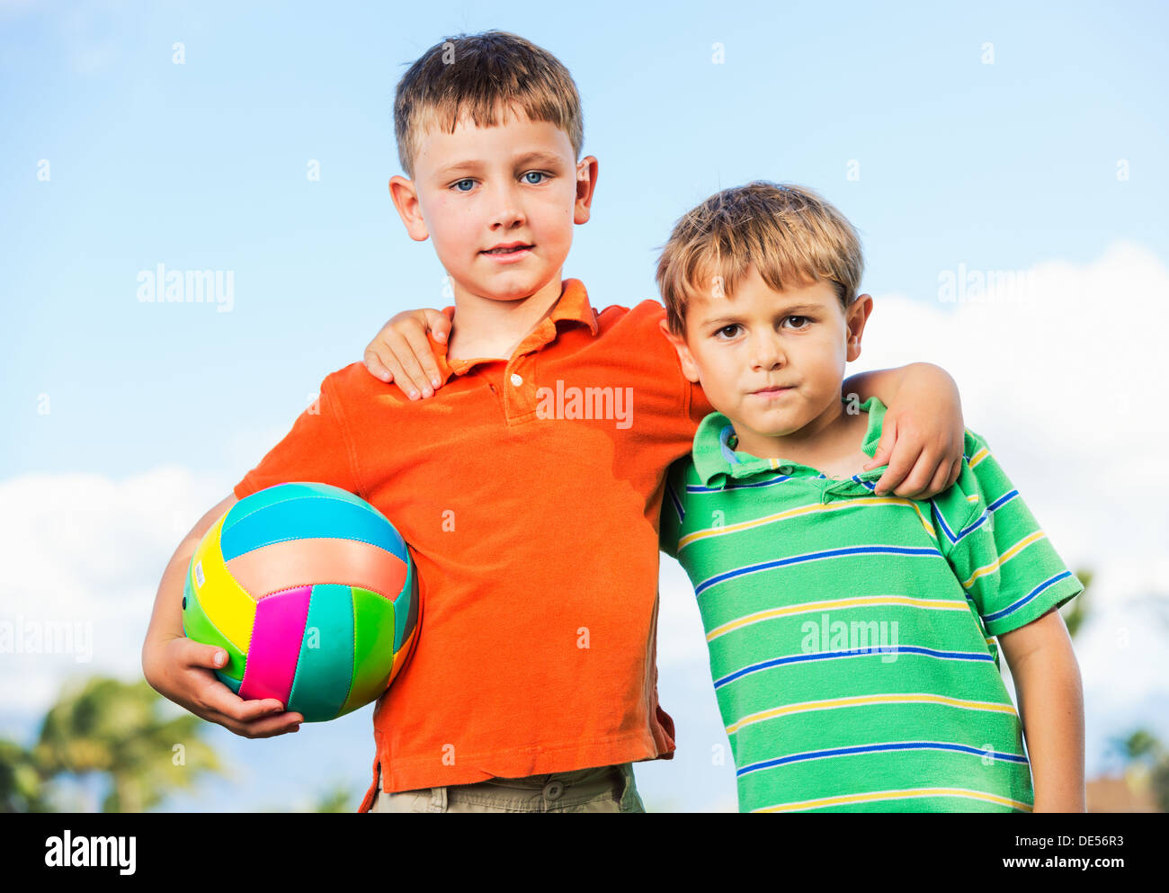 Best Friends, Happy Kids, Friendship Concept Stock Photo - Alamy