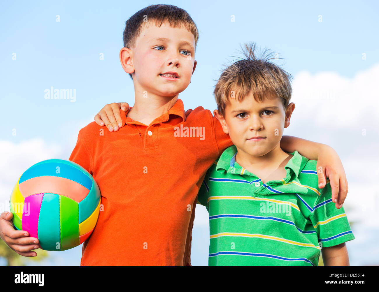 Best Friends, Happy Kids, Friendship Concept Stock Photo - Alamy