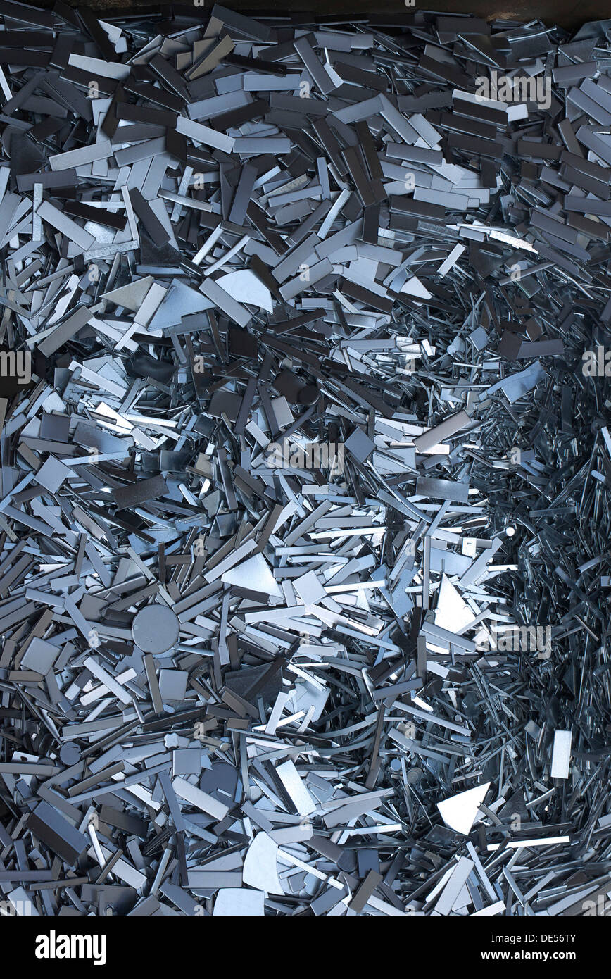 Collection of aluminum scraps for recycling, scrap metal Stock Photo ...