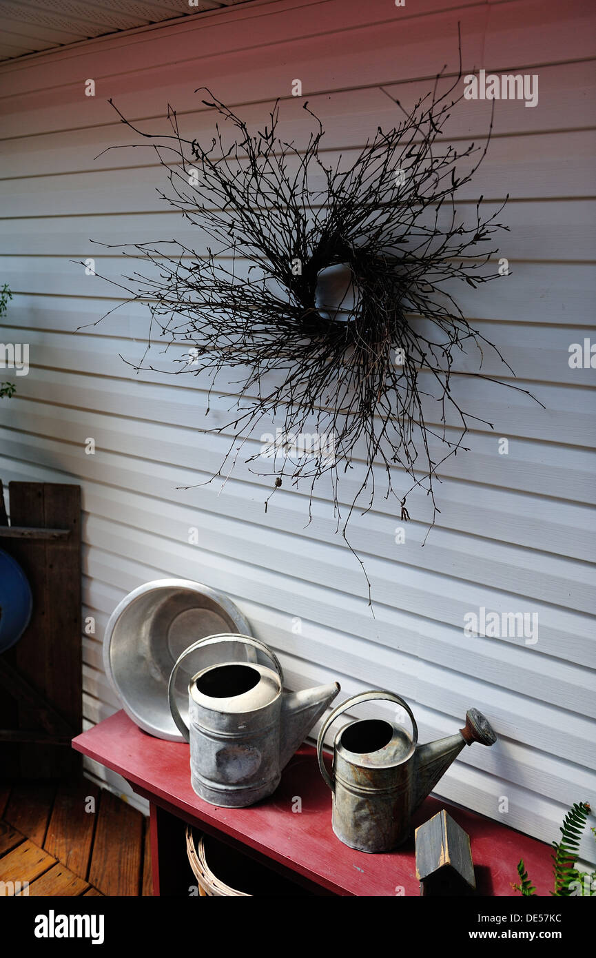 Home decorated in Americana rustic style Stock Photo - Alamy