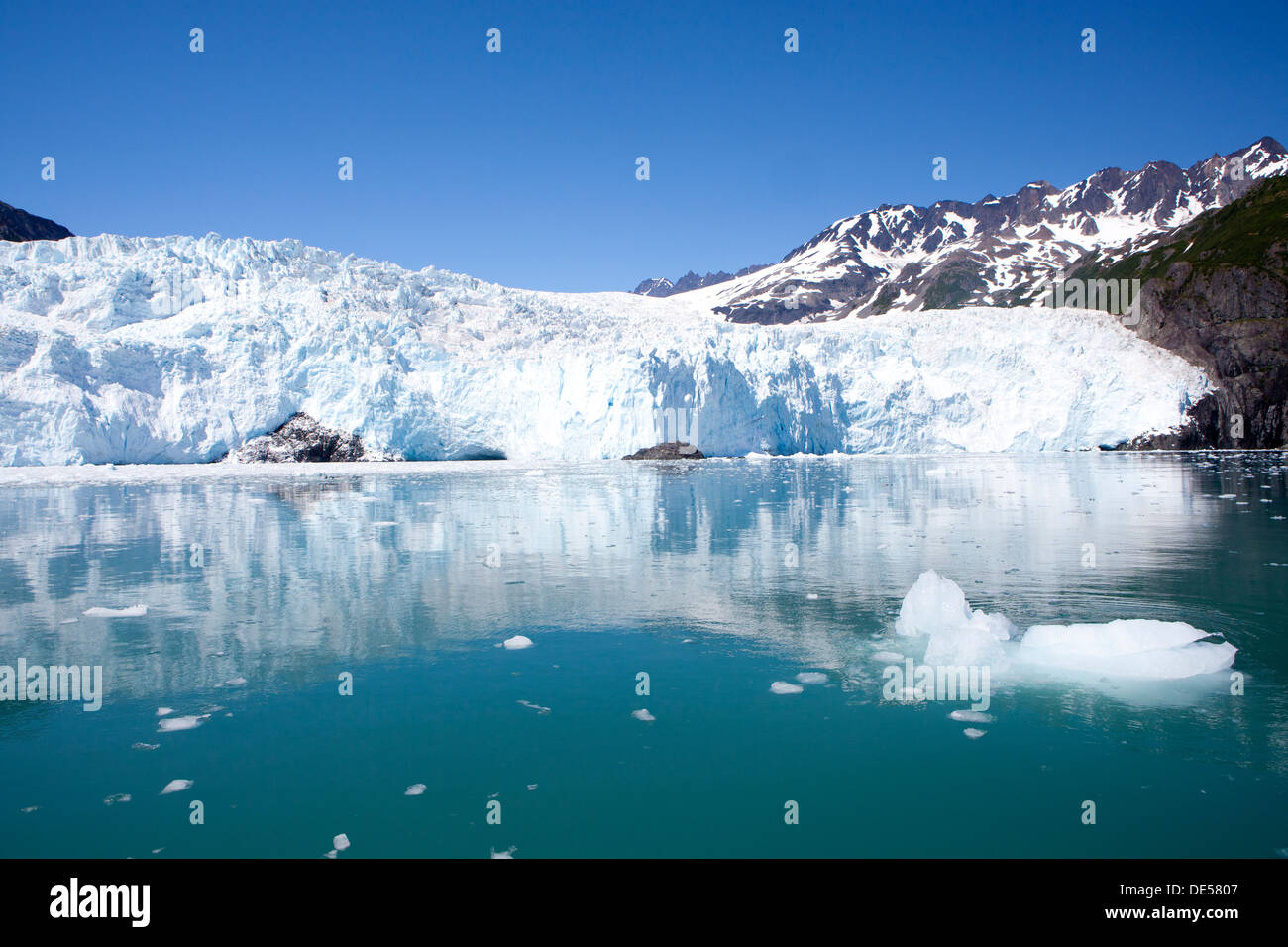 Holgate Glacier in Aialik bay, Kenai Fjords National Park, Alaska, U.S ...