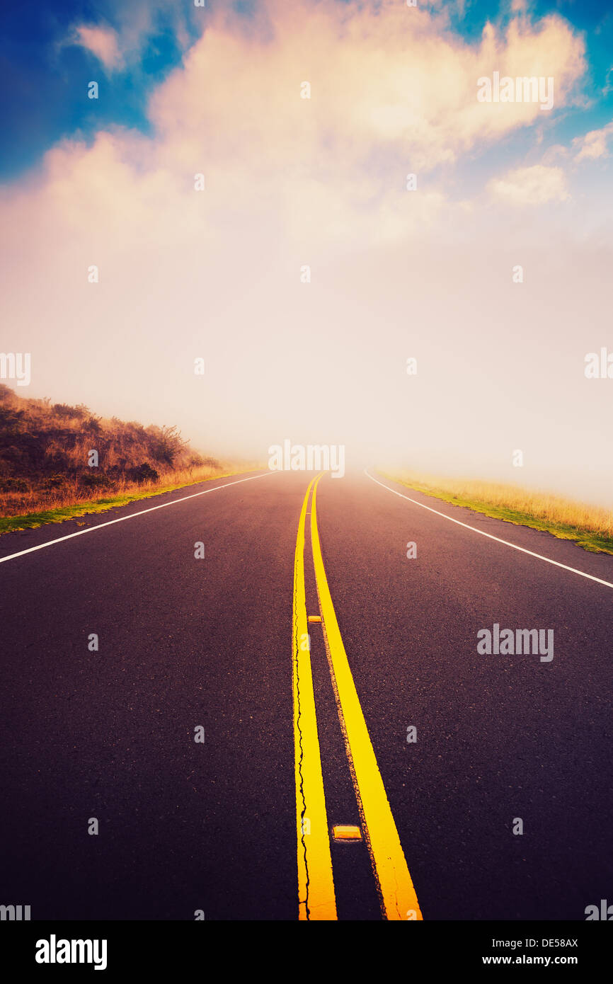 Road into the Sunset Stock Photo - Alamy