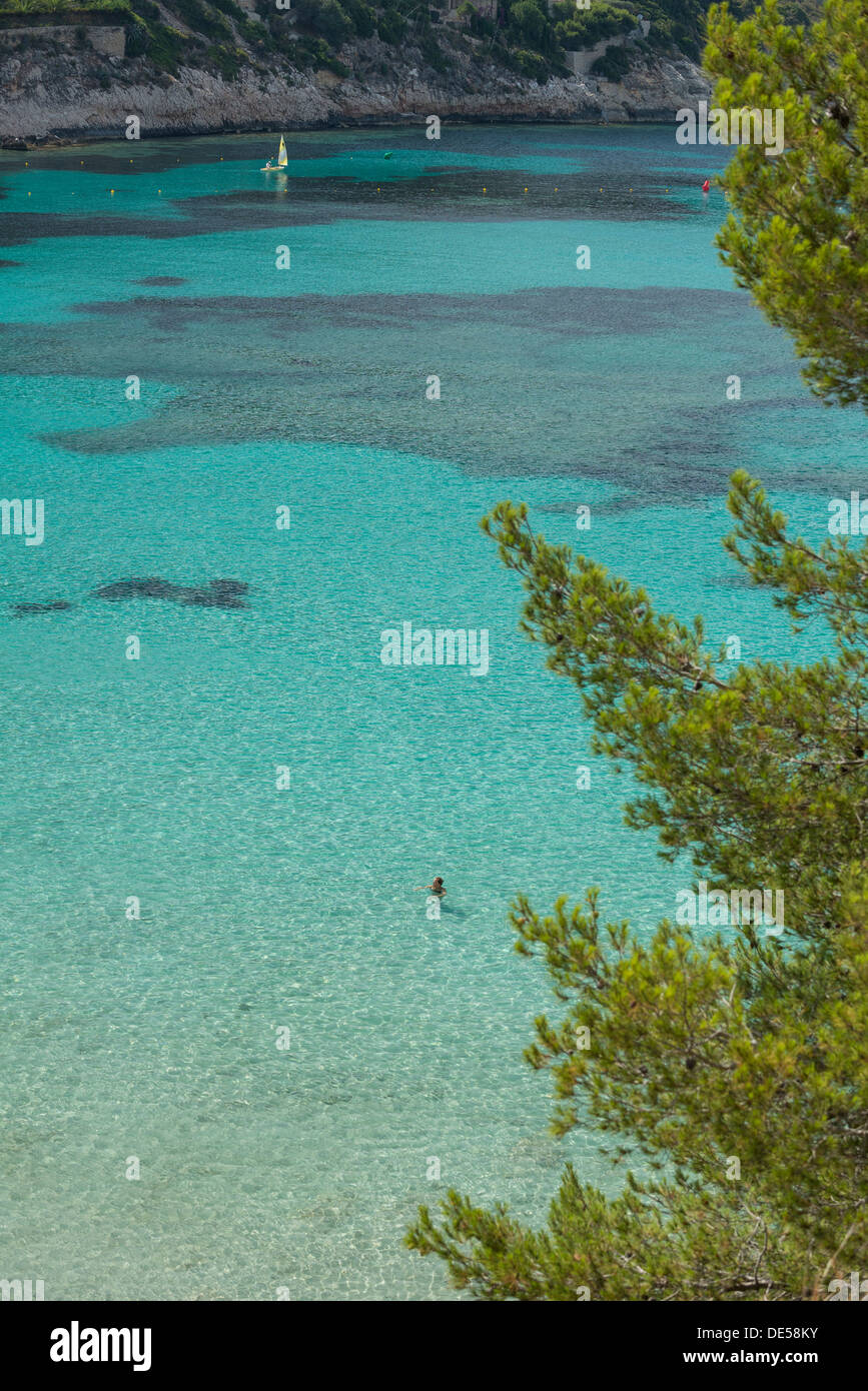 El Portet beach and coast in Moraira Stock Photo - Alamy