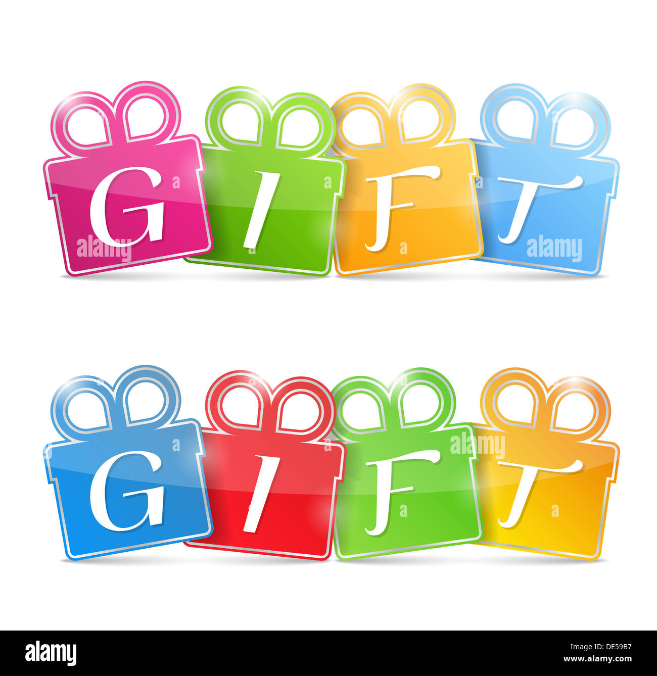 Gift badge Cut Out Stock Images & Pictures - Alamy