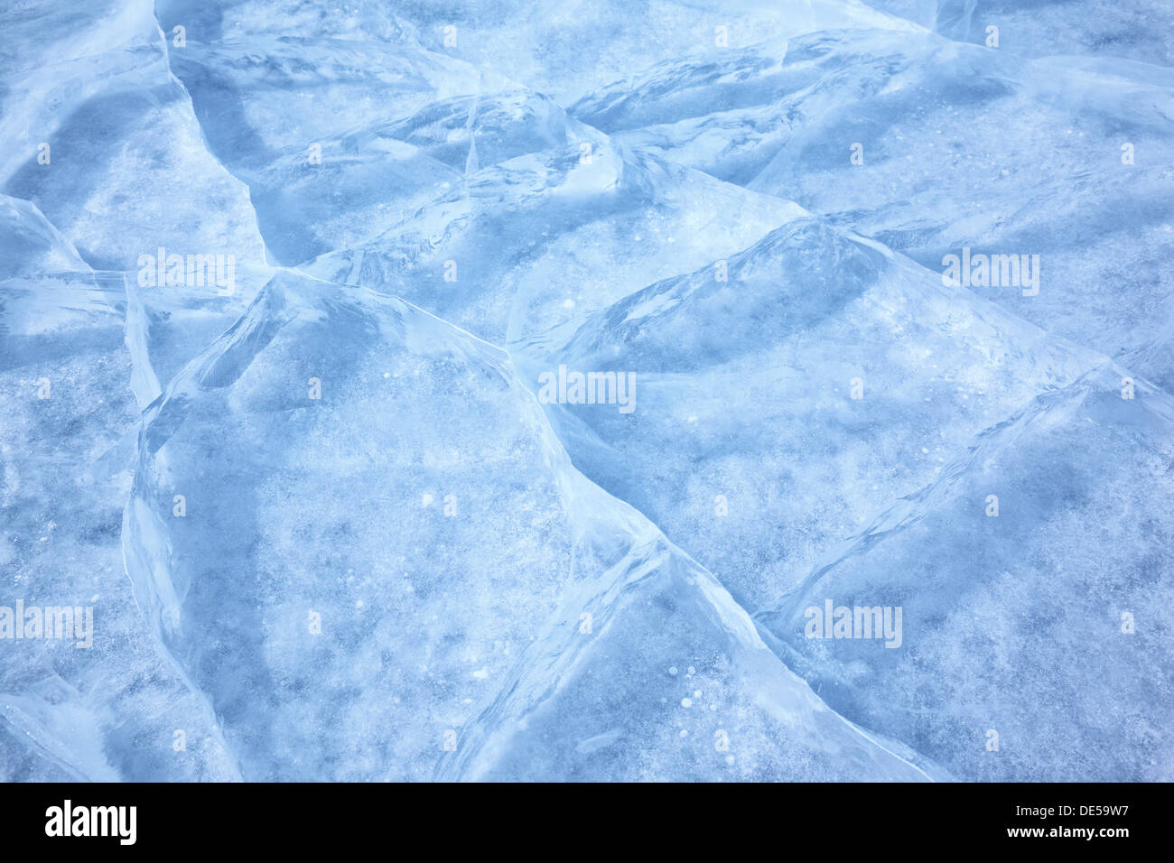 Texture of ice of Baikal lake in Siberia Stock Photo - Alamy
