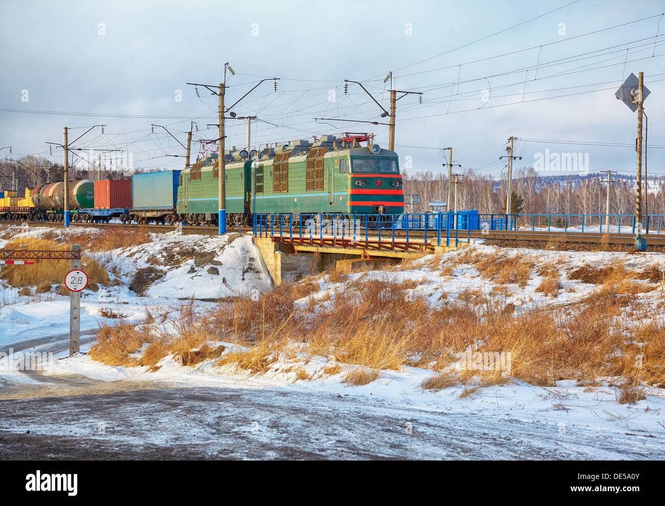 Old locomotive trans siberian hi-res stock photography and images - Alamy