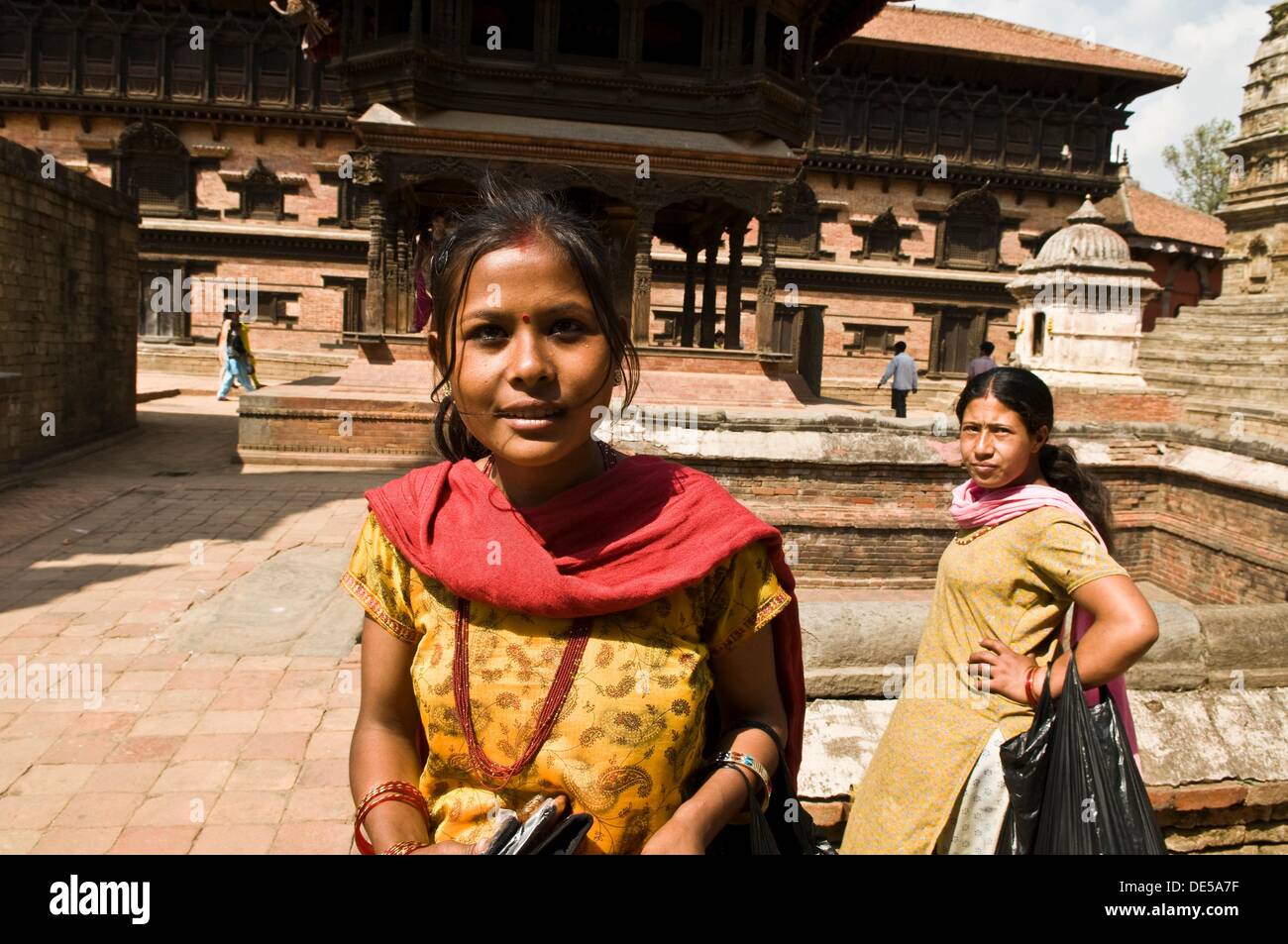 Beautiful nepali girl kathmandu nepal hi-res stock photography and ...