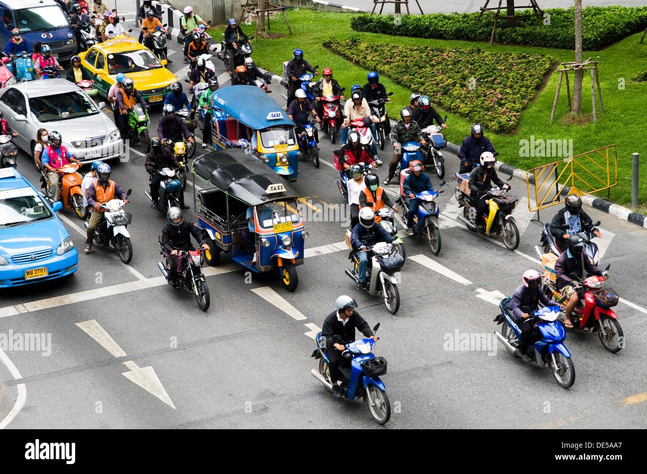 Heavy traffic in Bangkok, Thailand Stock Photo - Alamy