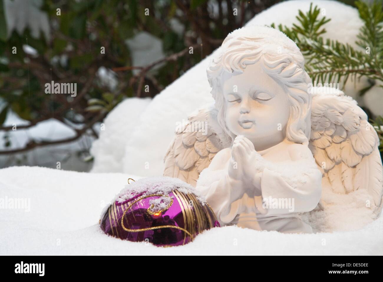 Praying angel christmas ornament hi-res stock photography and images ...