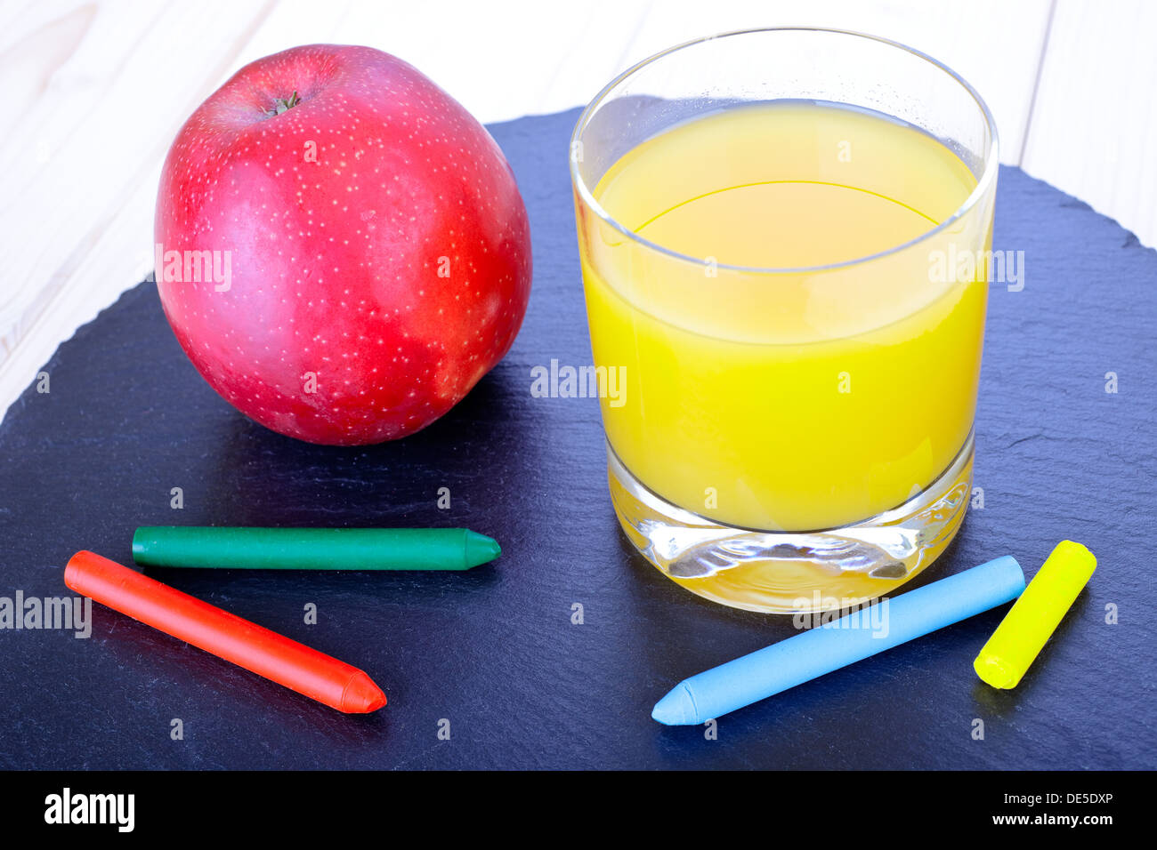 Learning and snack Stock Photo - Alamy