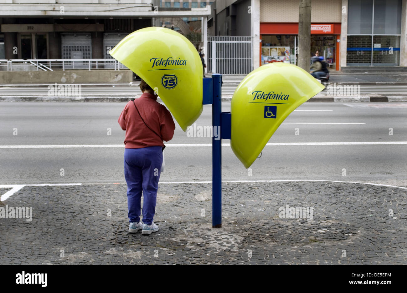 Brazil telephone booth hi-res stock photography and images - Alamy