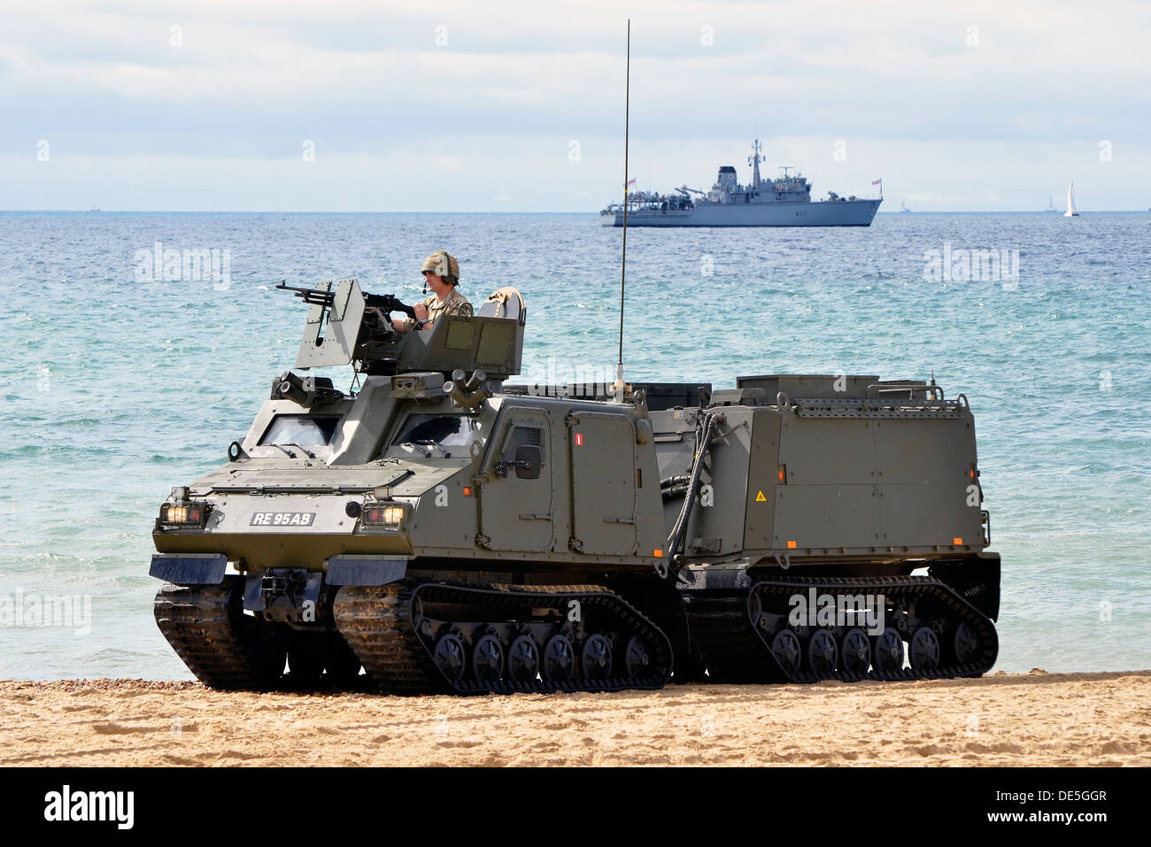 Demonstration of a beach landing and hostage rescue mission by British ...