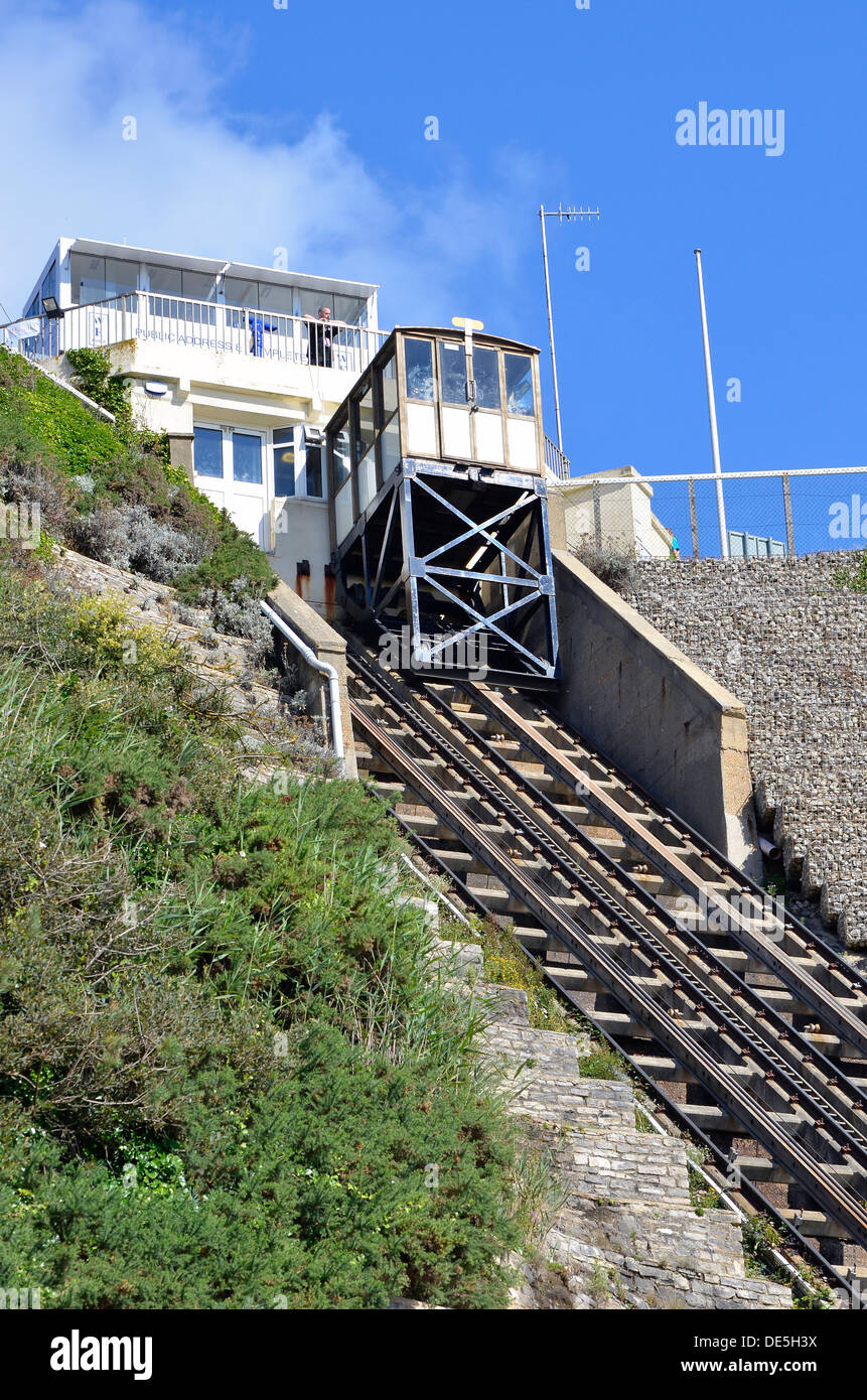 West Cliff Railway or West Cliff Lift a funicular railway in the ...