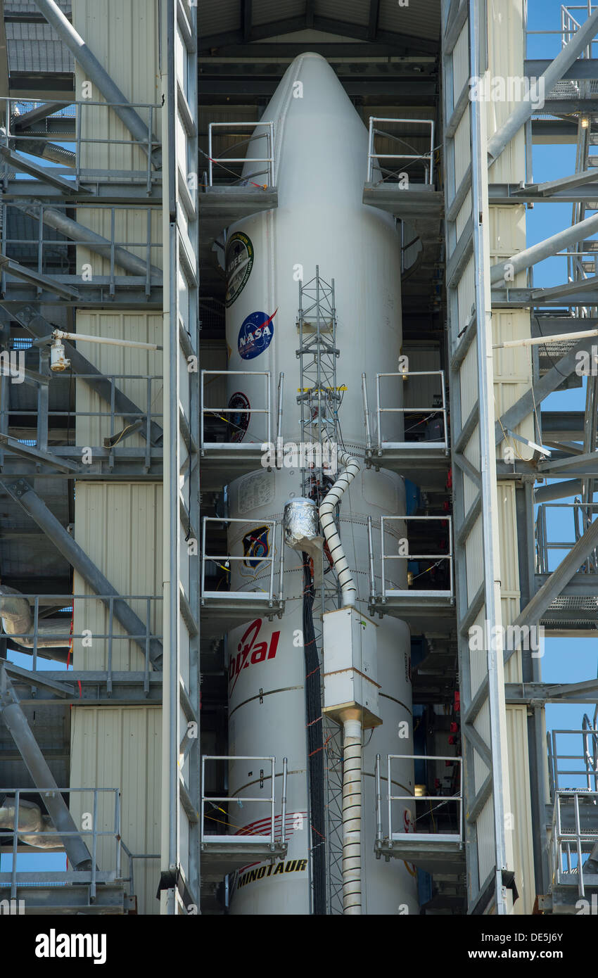 The LADEE spacecraft, launched aboard the Minotaur V rocket from the ...