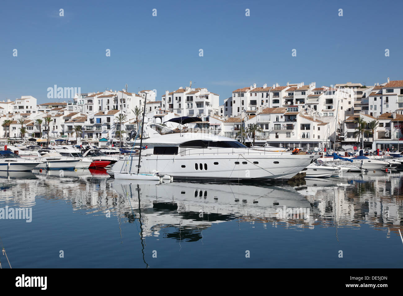 Luxury yachts in Puerto Banus, the marina of Marbella, Spain Stock ...