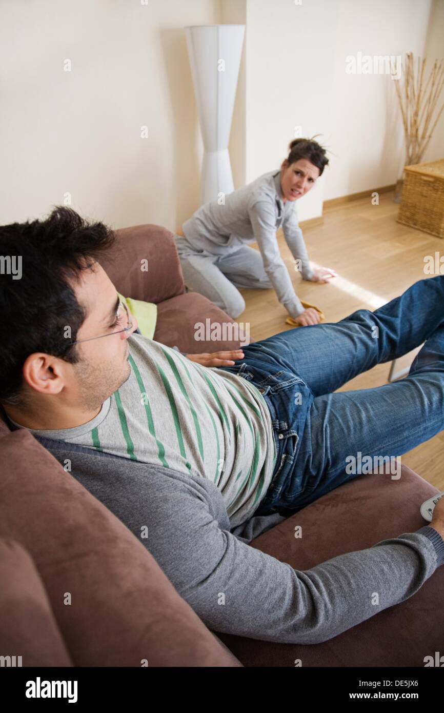 Couple Watching Cleaning High Resolution Stock Photography and Images ...