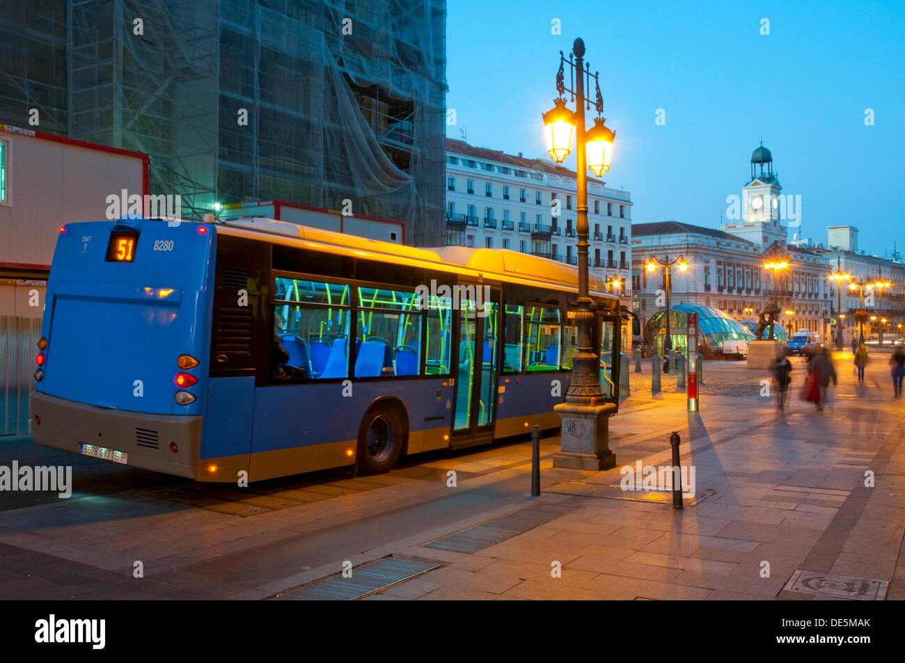 Spain bus early night hi-res stock photography and images - Alamy