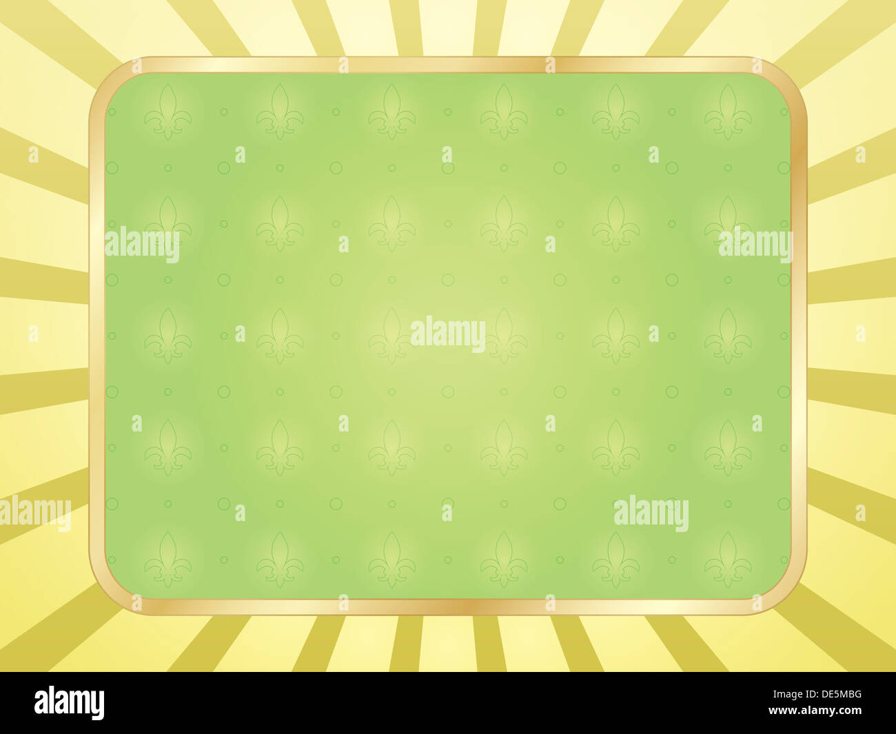 placard template with royal lily pattern frame Stock Photo - Alamy