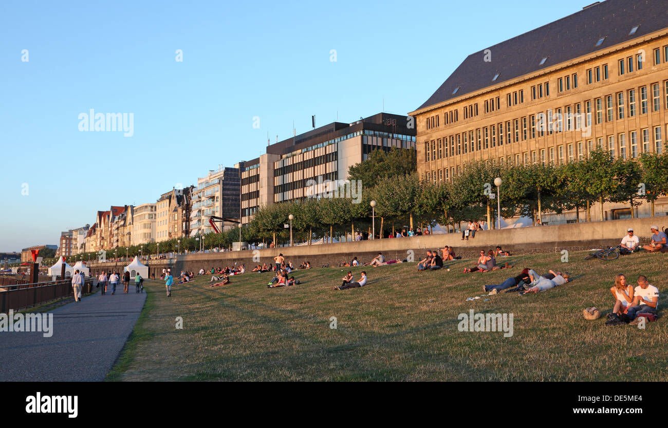 Promenade at river rhine hi-res stock photography and images - Alamy