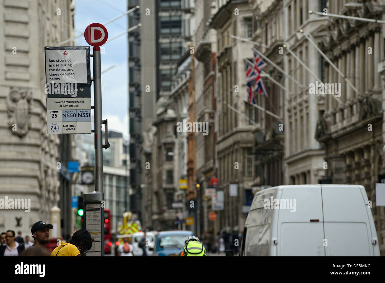 Bus stop in London Stock Photo - Alamy