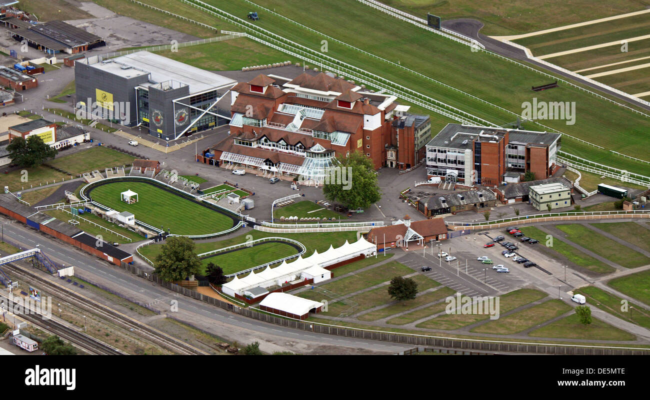 aerial view of Newbury Racecourse in Berkshire Stock Photo - Alamy