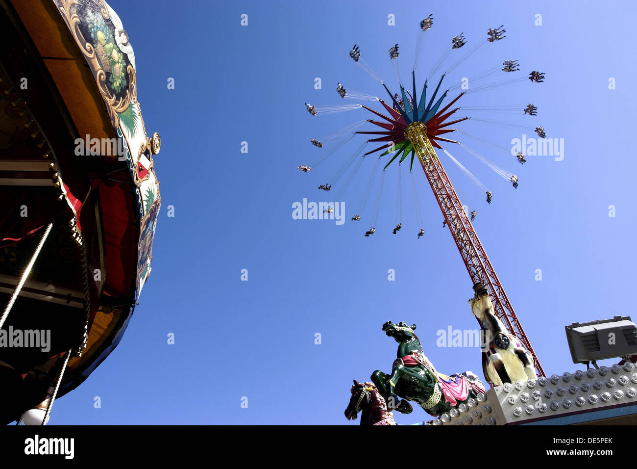 People riders riding star flyer flier hi-res stock photography and ...
